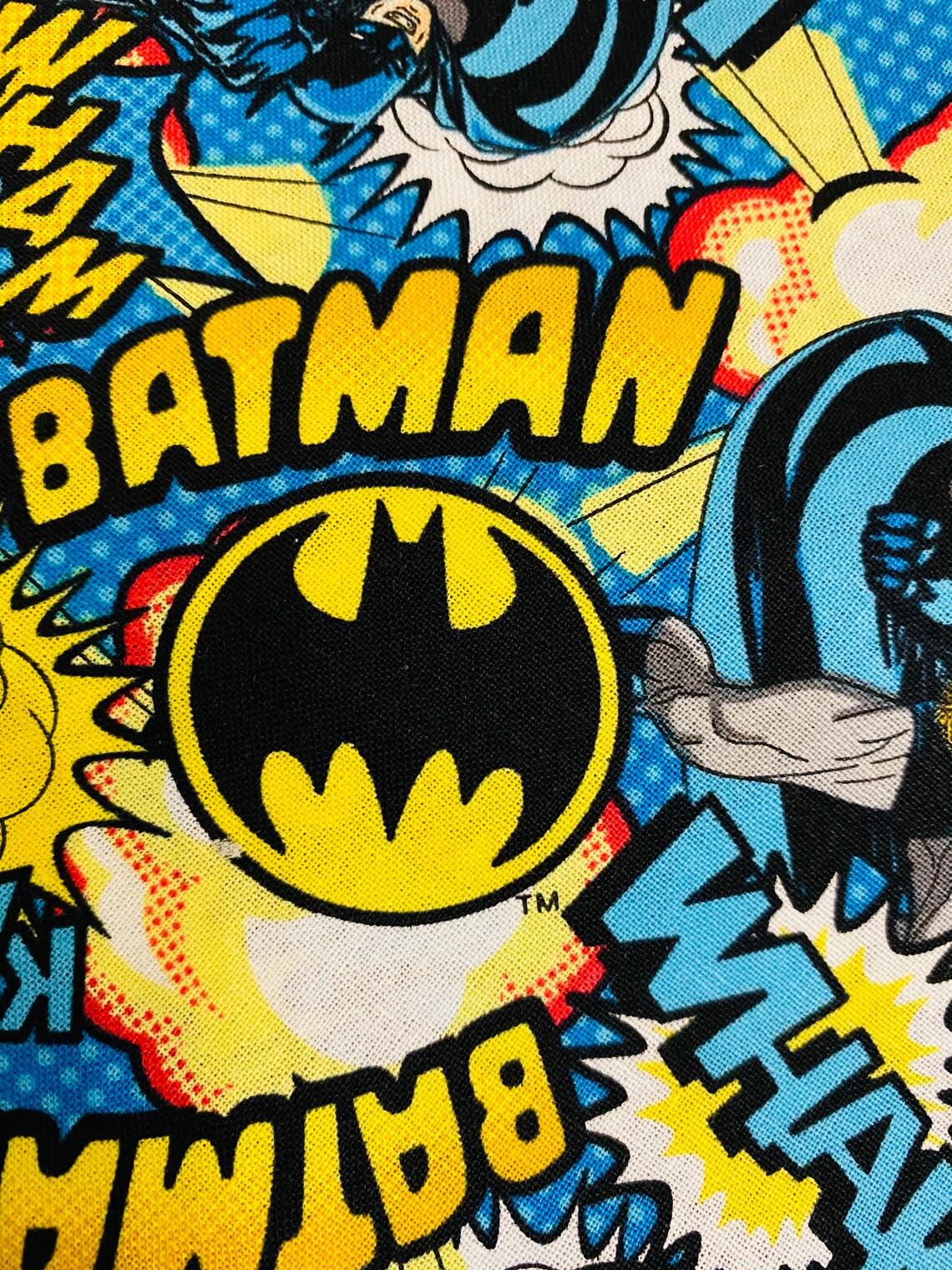 100% Cotton NEW Batman Blast DC Comics Camelot Mask Kaboom Whak Wham ...