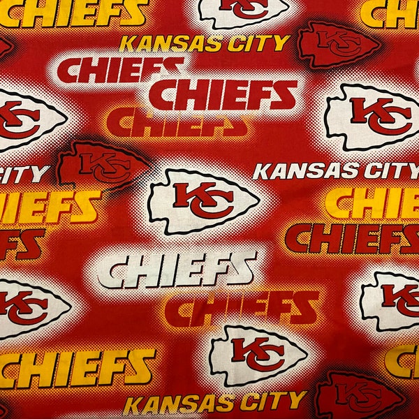 Kansas City Chiefs Fabric - Etsy