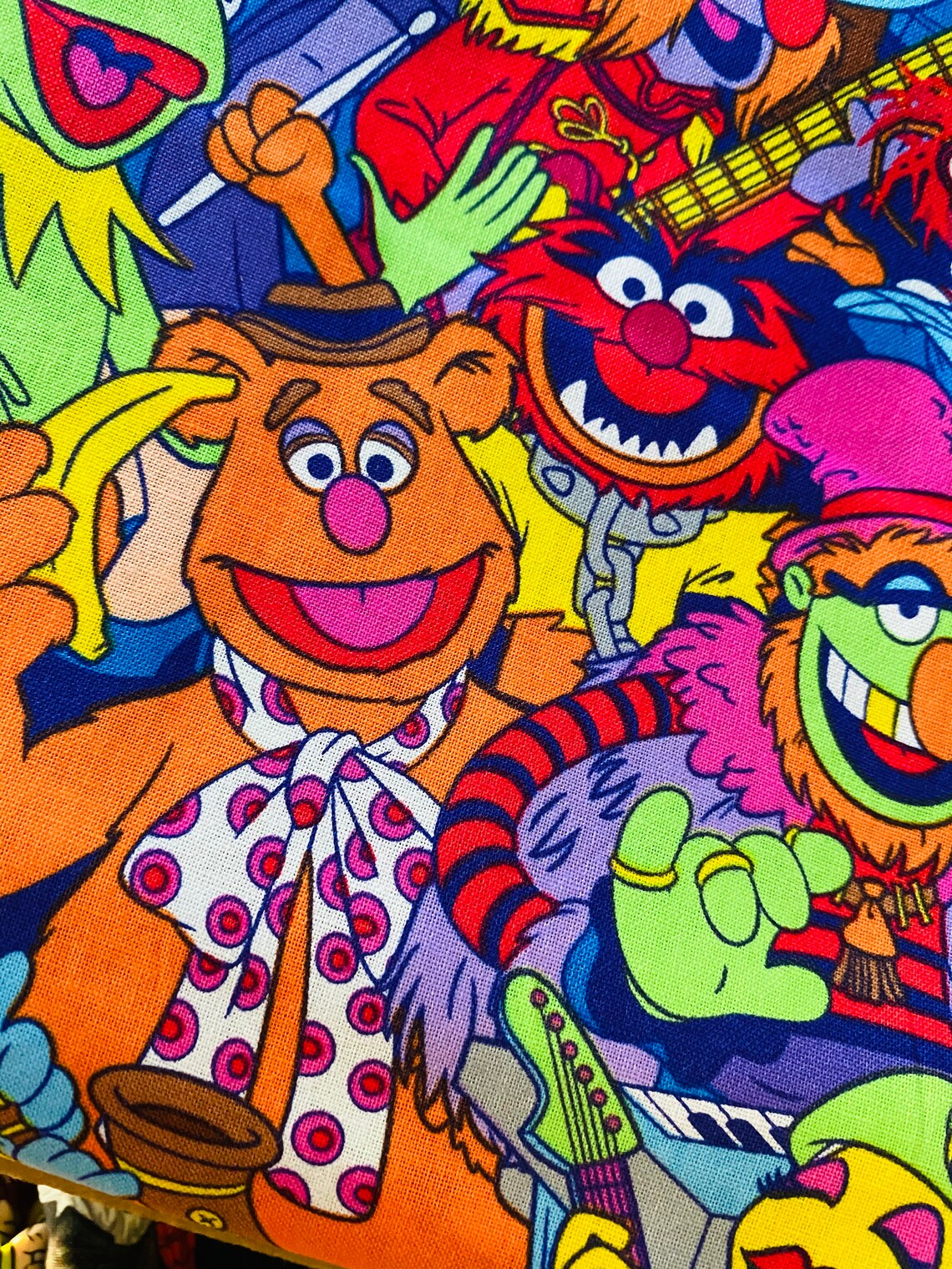 100% Cotton Mask Quilting Fabric Muppets Babies Packed Miss | Etsy