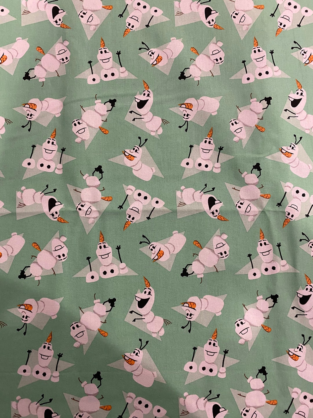 100% Cotton Olaf Charades Mask Disney Fabric Frozen 2 Snowman - Etsy