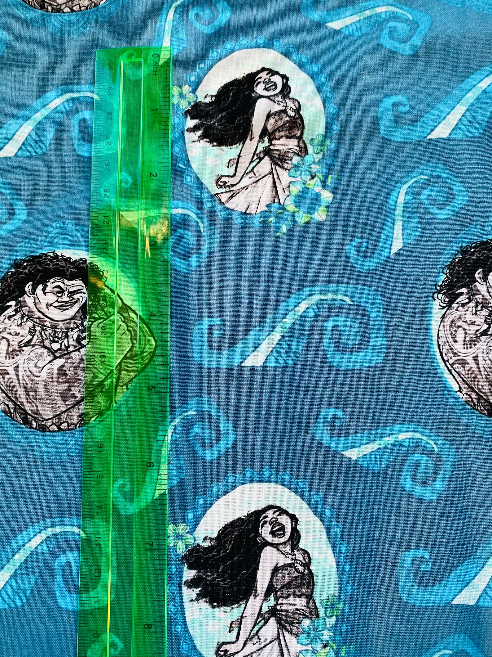 100% Cotton NEW Disney Moana & Maui Mask Quilting Fabric Sold | Etsy