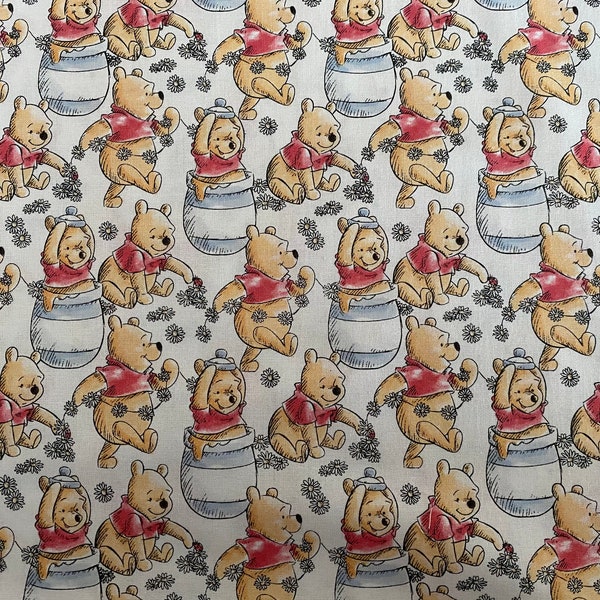 Winnie the Pooh Honey Pot Fabric - Etsy