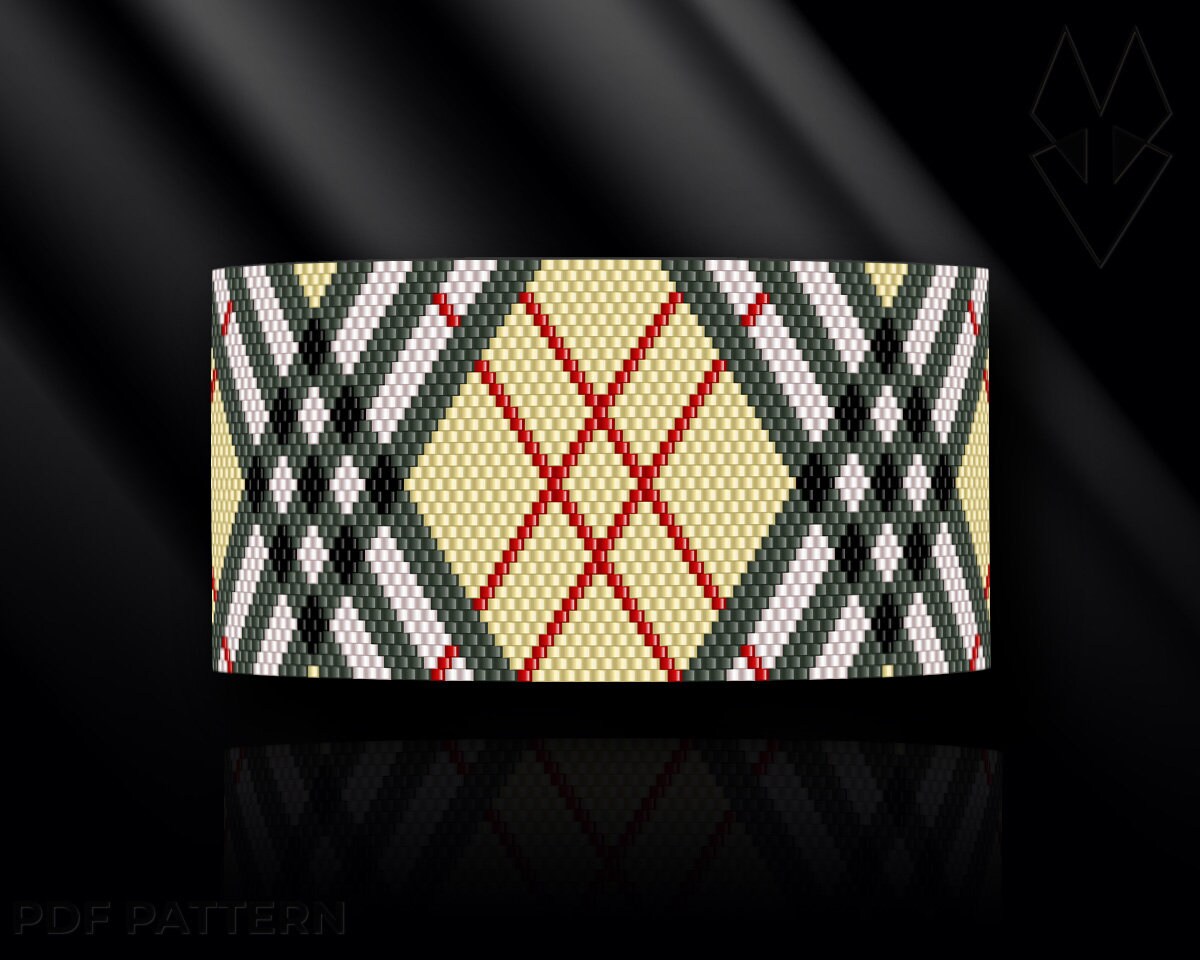 Peyote Bracelet Pattern, Even Count Peyote, Peyote Stitch, Toho Round ...