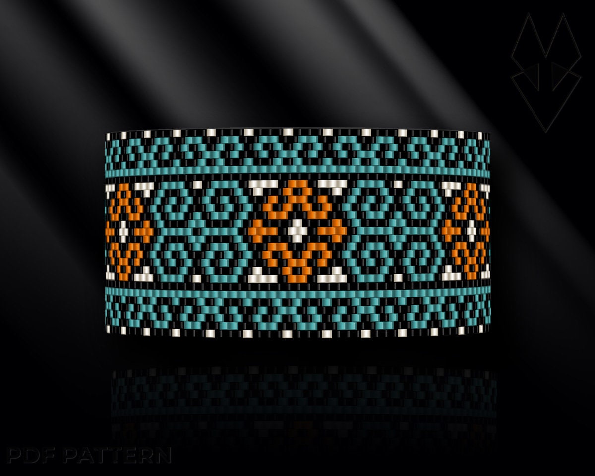 Peyote Bracelet Pattern, Odd Count Peyote Pattern, Peyote Stitch, Toho ...