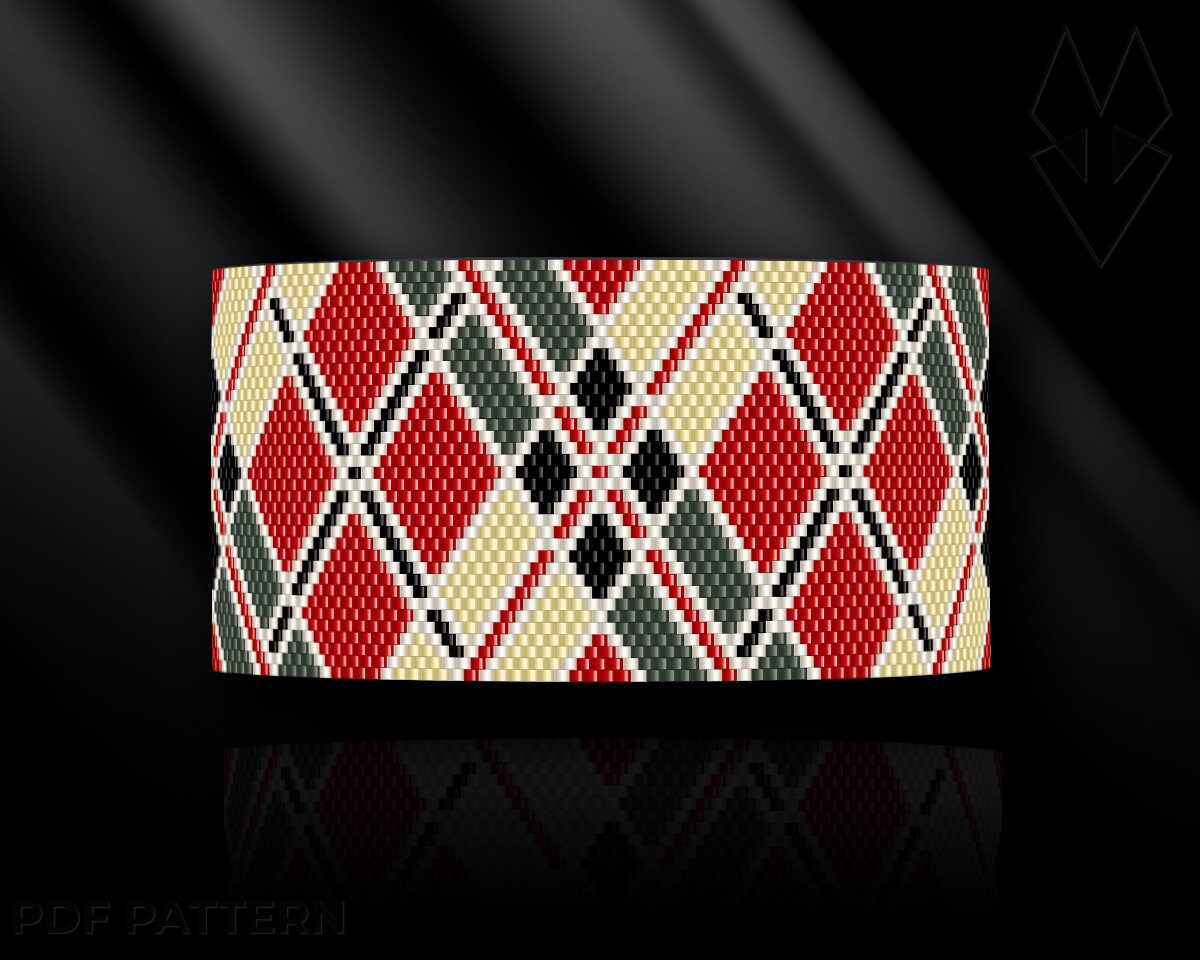 Peyote Bracelet Pattern, Even Count Peyote Pattern, Peyote Stitch, Toho ...