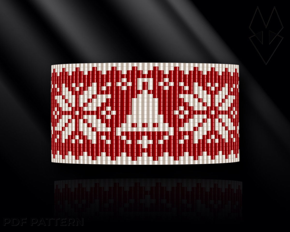 Loom bracelet pattern loom pattern Miyuki Delica pattern | Etsy