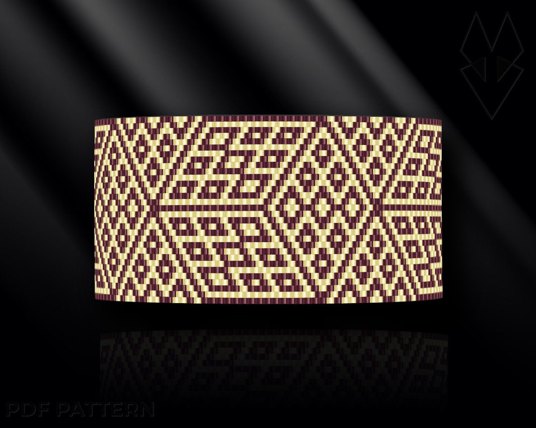 Peyote Bracelet Pattern Peyote Pattern Peyote Stitch Miyuki - Etsy