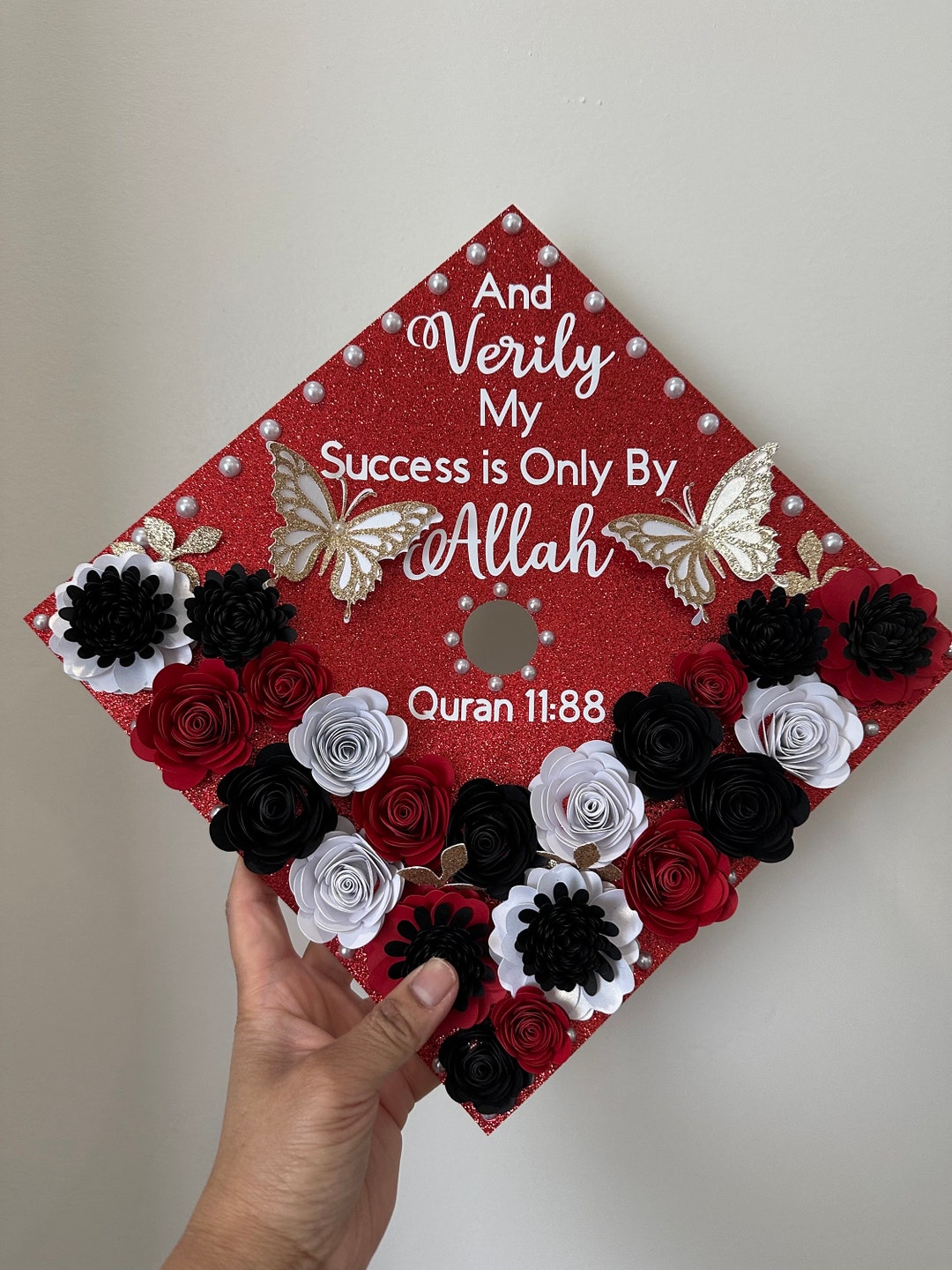 My Success is by Allah Graduation Cap Topper | Graduation | Paper ...