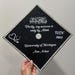 Custom Graduation Cap Topper: Pearl Border Design - Etsy