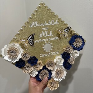 My Success is by Allah Graduation Cap Topper | Graduation | Paper ...