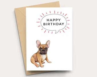 Dog Wedding Cards Frenchie Card Congratulations French Bulldog I Love ...