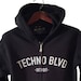 Techno Boulevard Hoodie Detroit Techno Blvd Hooded Sweatshirt Gratiot ...
