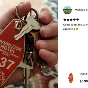 Overlook Hotel Keychain, Room 237 Motel Keychain. the Shining Movie Fan ...