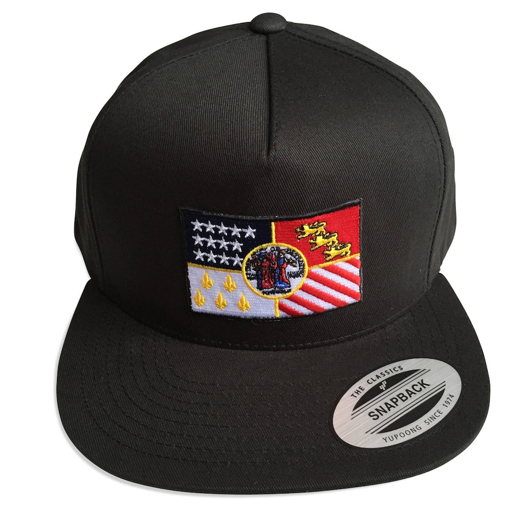 Detroit City Flag Snapback Cap. City of Detroit Flag Hat. Motor City ...