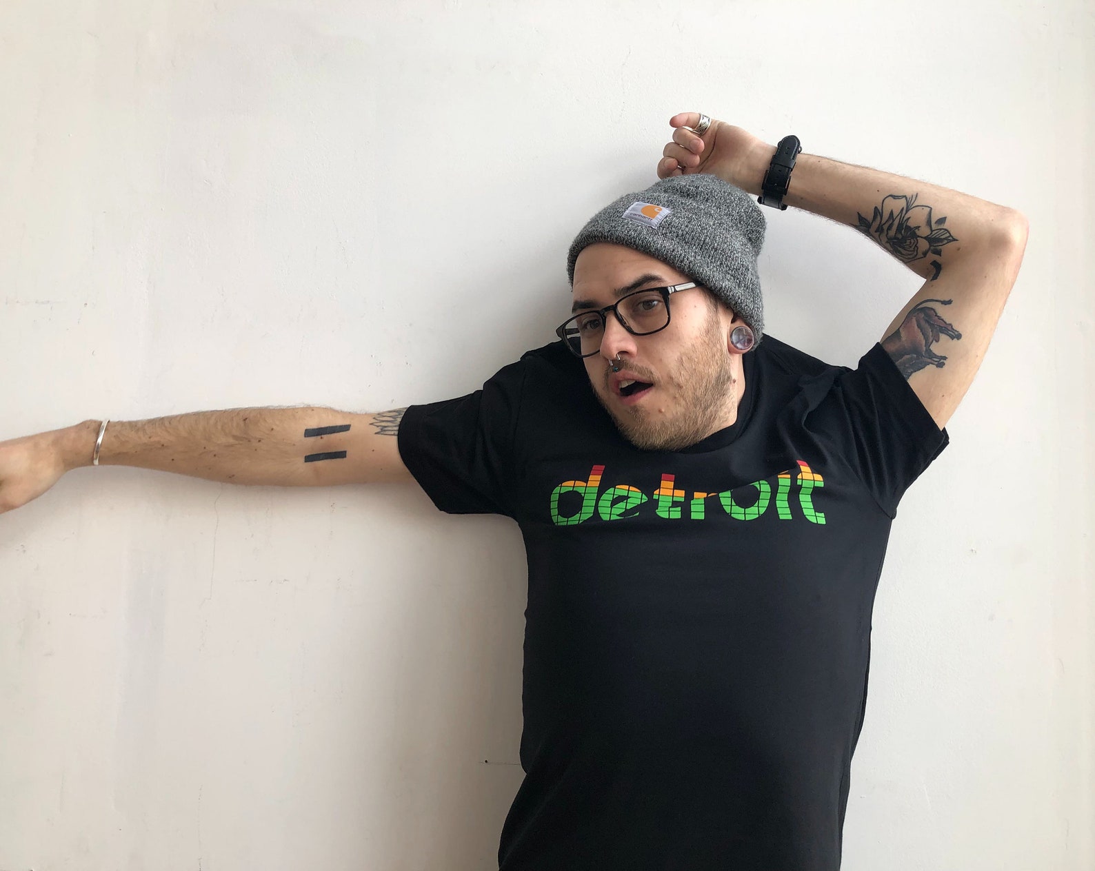 Peak Detroit Graphic Tee. LED Audio Level Meter T-shirt for Men or ...
