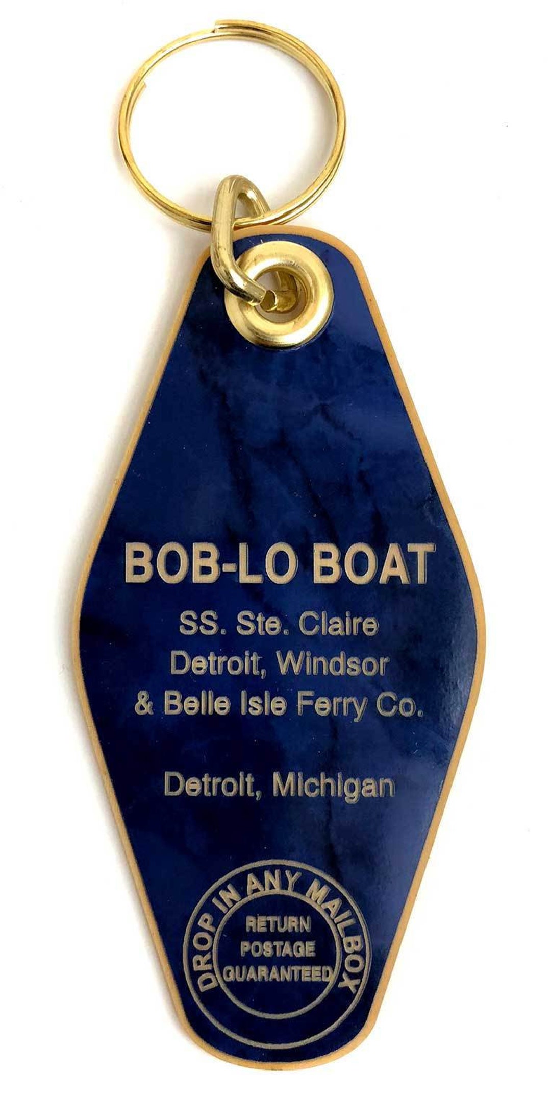 Bob-lo Keychain. Bob Lo Boat Motel Style Keychain, Detroit Michigan ...