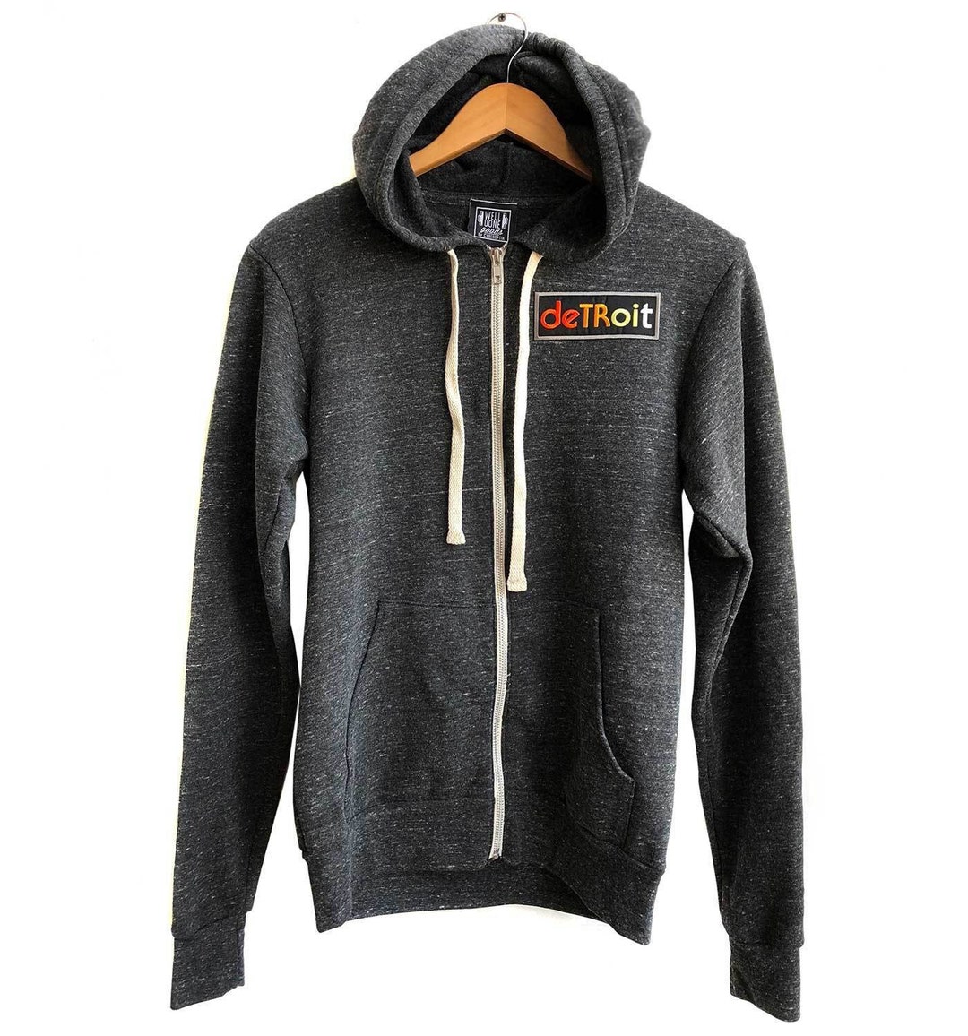 Detroit Hoodie. Retro Detroit Rhythm Composer Embroidered Patch Hooded ...