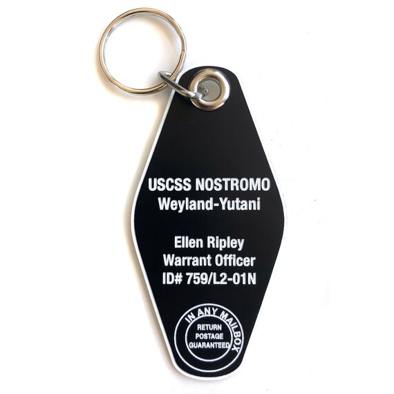 USCSS Nostromo Keychain. Ellen Ripley Weyland Yutani Alien | Etsy