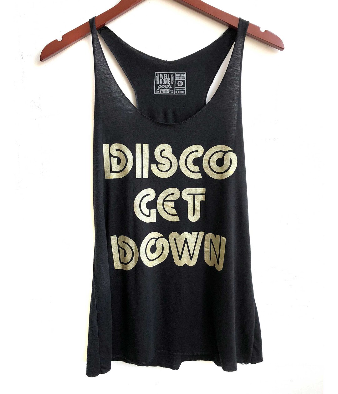 Disco Shirt, Retro Disco Tank Top. Disco House, Black Racerback Tank ...