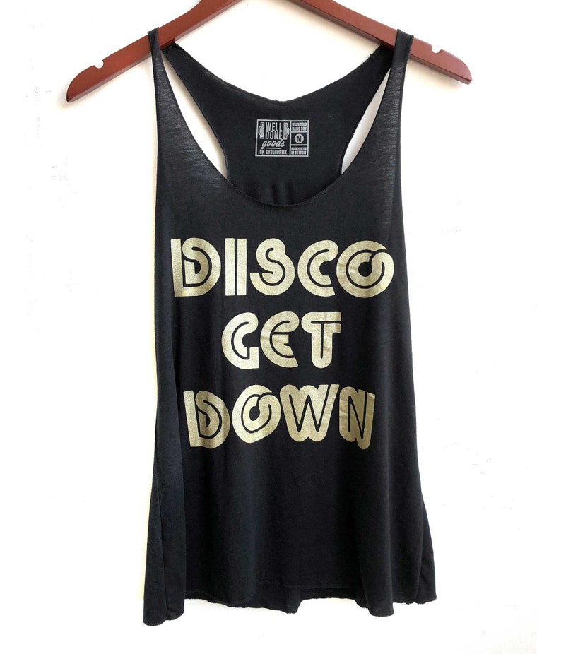 Disco Shirt Retro Disco Tank Top. Disco House Black - Etsy
