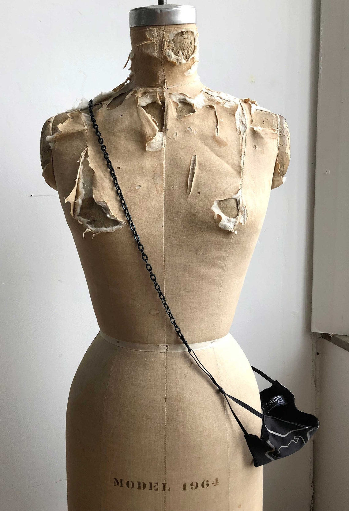 Black Mask Chain Small Link Face Mask Leash. Face Mask Chain | Etsy