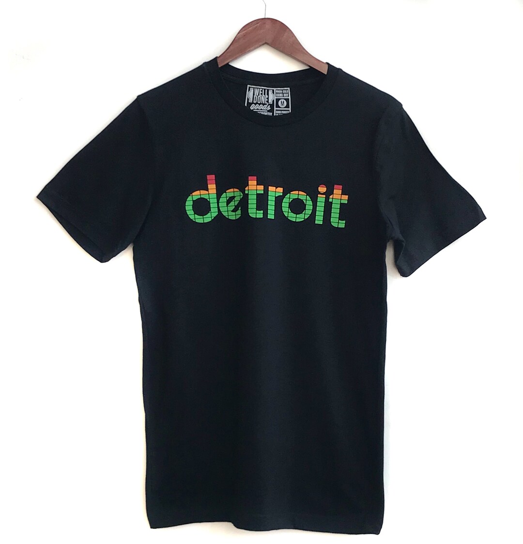 Peak Detroit Graphic Tee. LED Audio Level Meter T-shirt for Men or ...