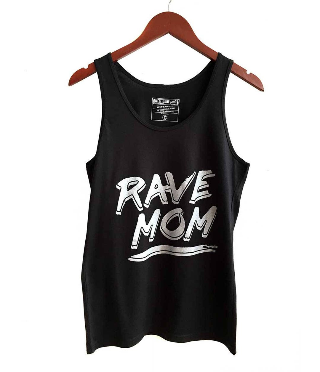 Rave Mom Tank Top, Sleeveless Techno Shirt Graphic Tank Retro 80s 90s ...