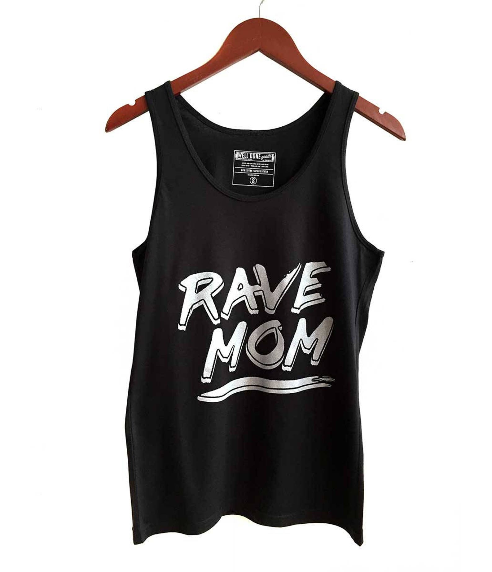 Rave Mom Tank Top Sleeveless Techno Shirt Graphic Tank Retro - Etsy
