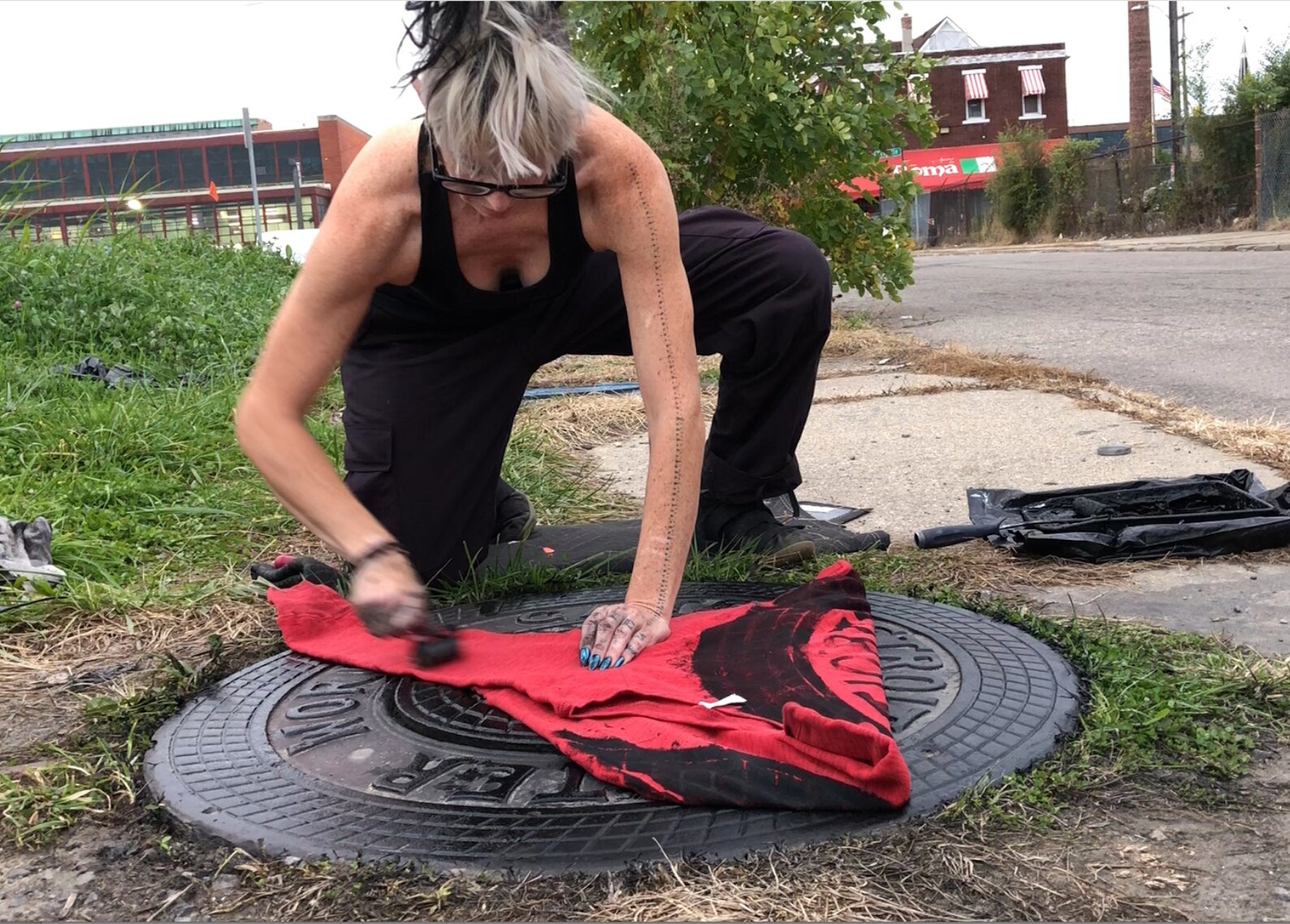 Detroit Manhole Cover Sweatshirt. One of a Kind Womens Wide | Etsy