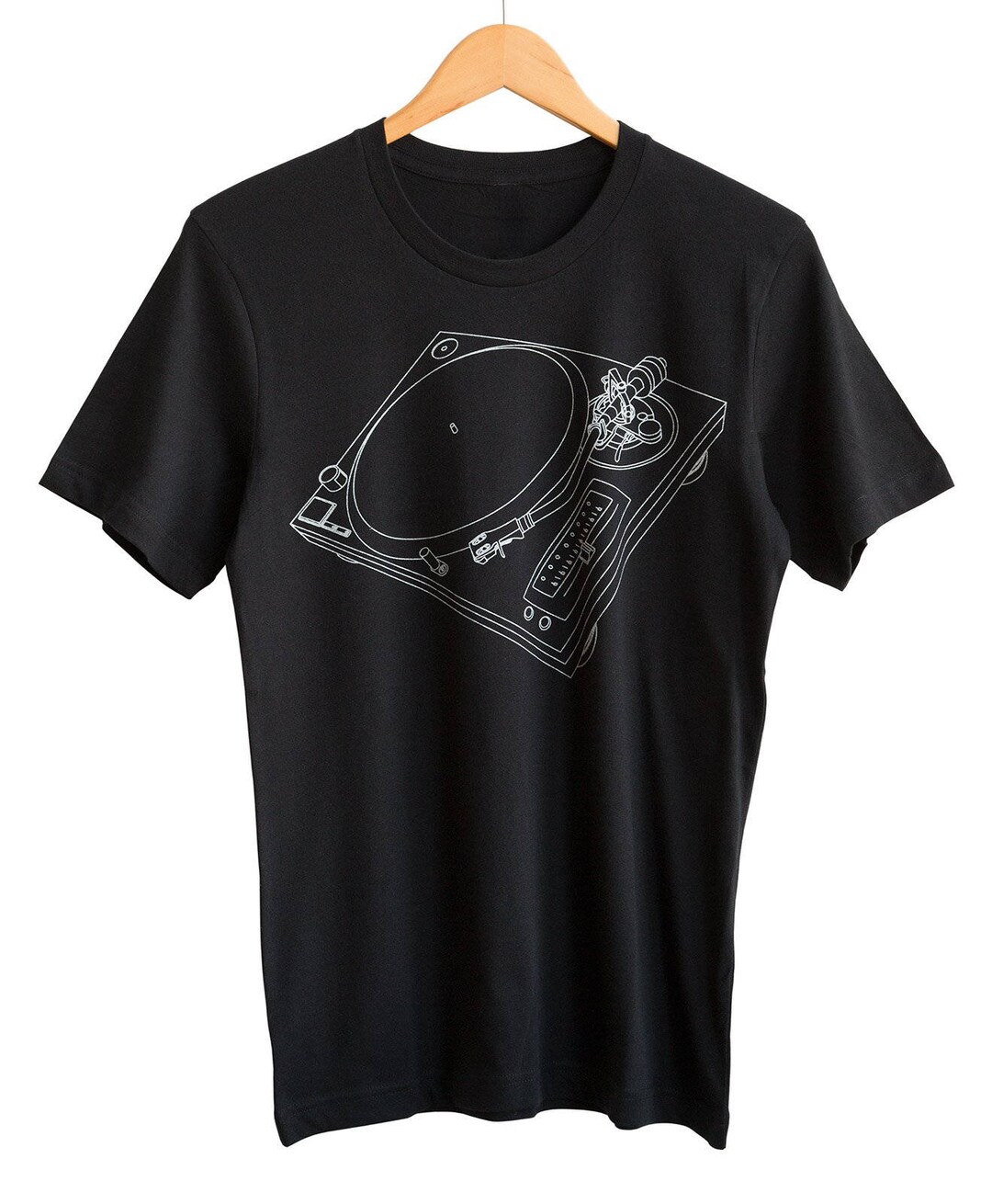 Turntable T-shirt. Record Player Graphic Tee. Record Collector Music ...