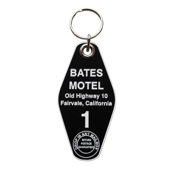 bates-motel-keychain-vintage-style-hotel-keychain-horror-etsy-uk
