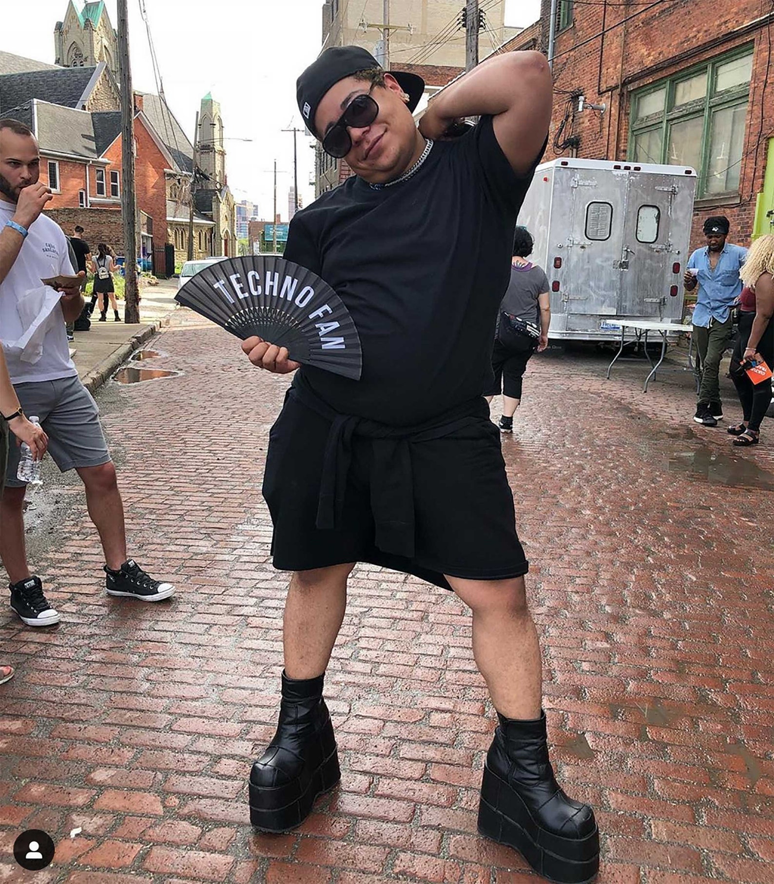 Detroit Techno Fan Printed Silk Black Folding Hand Fan. - Etsy