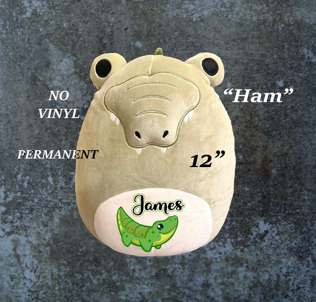 Customized ALLIGATOR SQUISHMALLOW 12 Inch Plush, Personalized Plushie ...