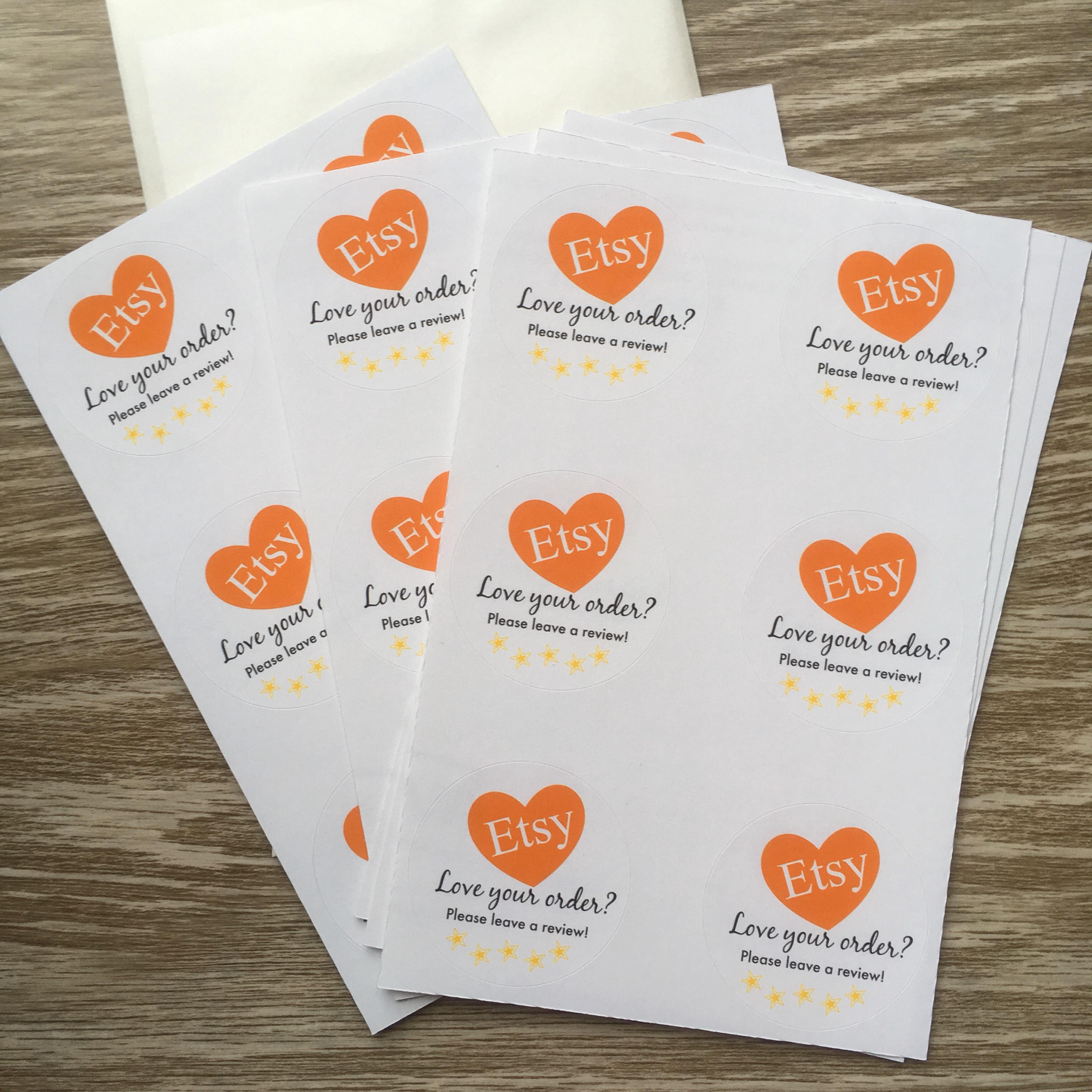 Please Leave a Review Mail Stickers 50 1.5 Circular - Etsy