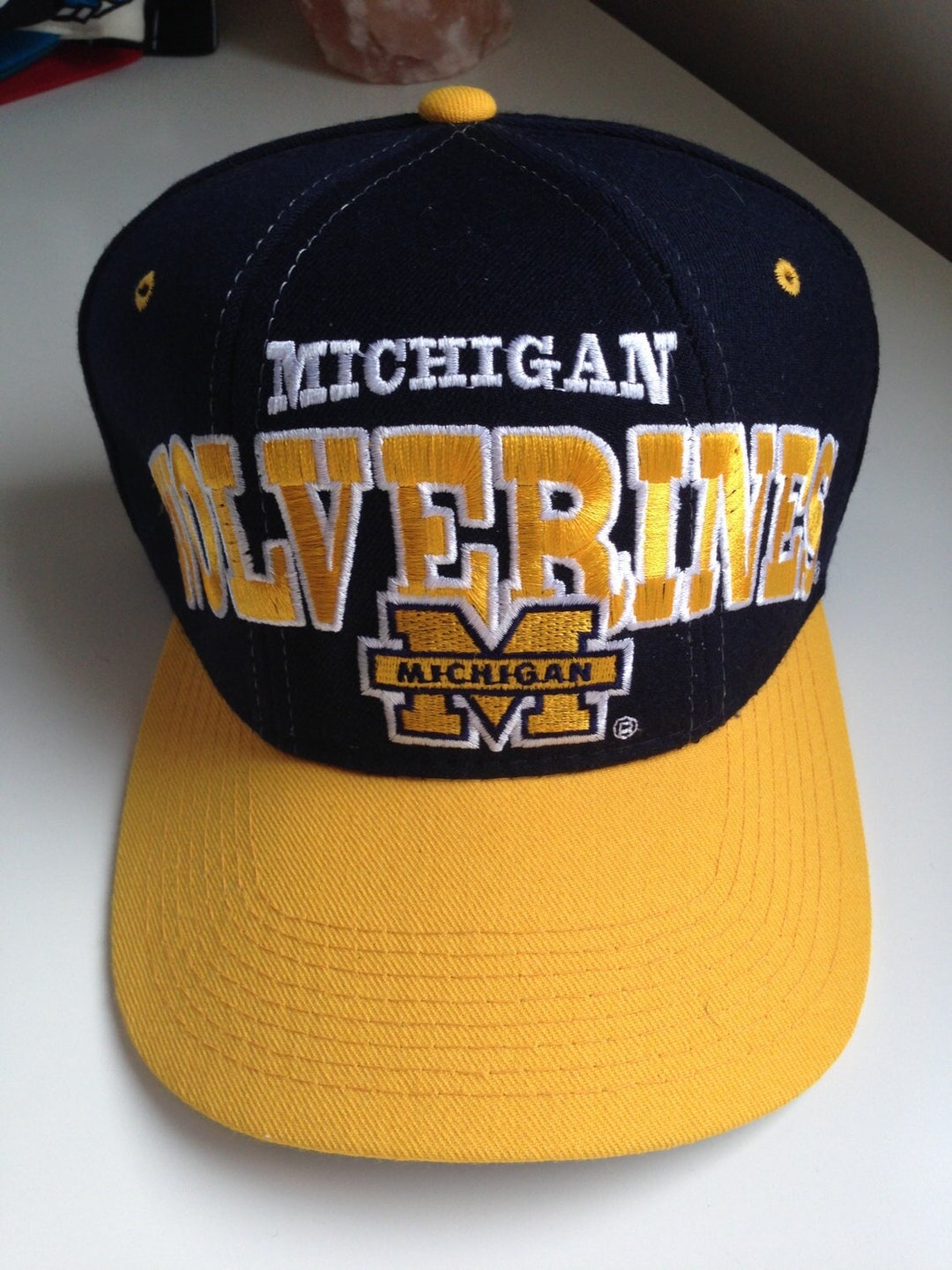 Vintage University of Michigan Starter Hat - Etsy