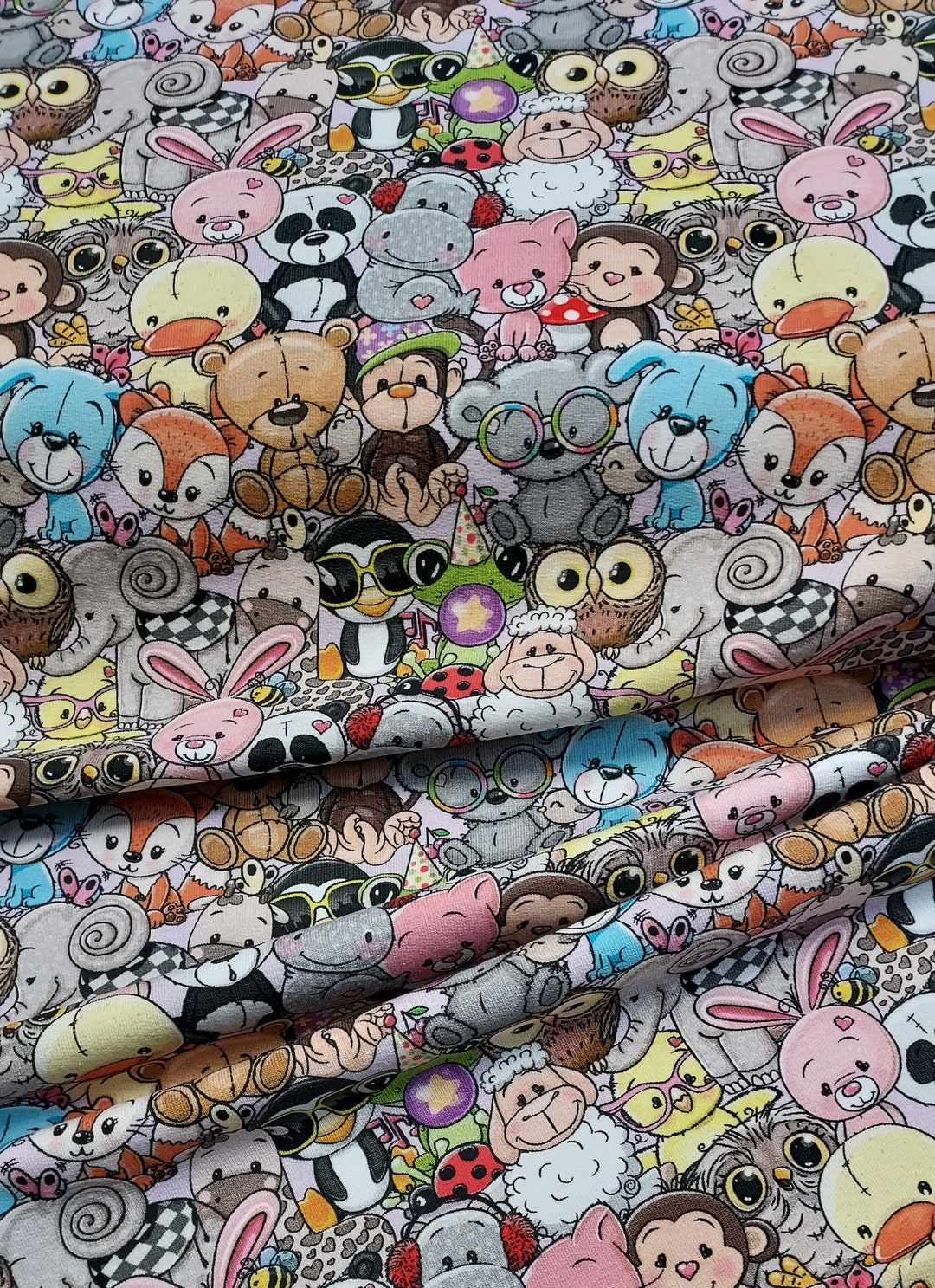 French Terry, Animals, Cuddly Toys - Etsy