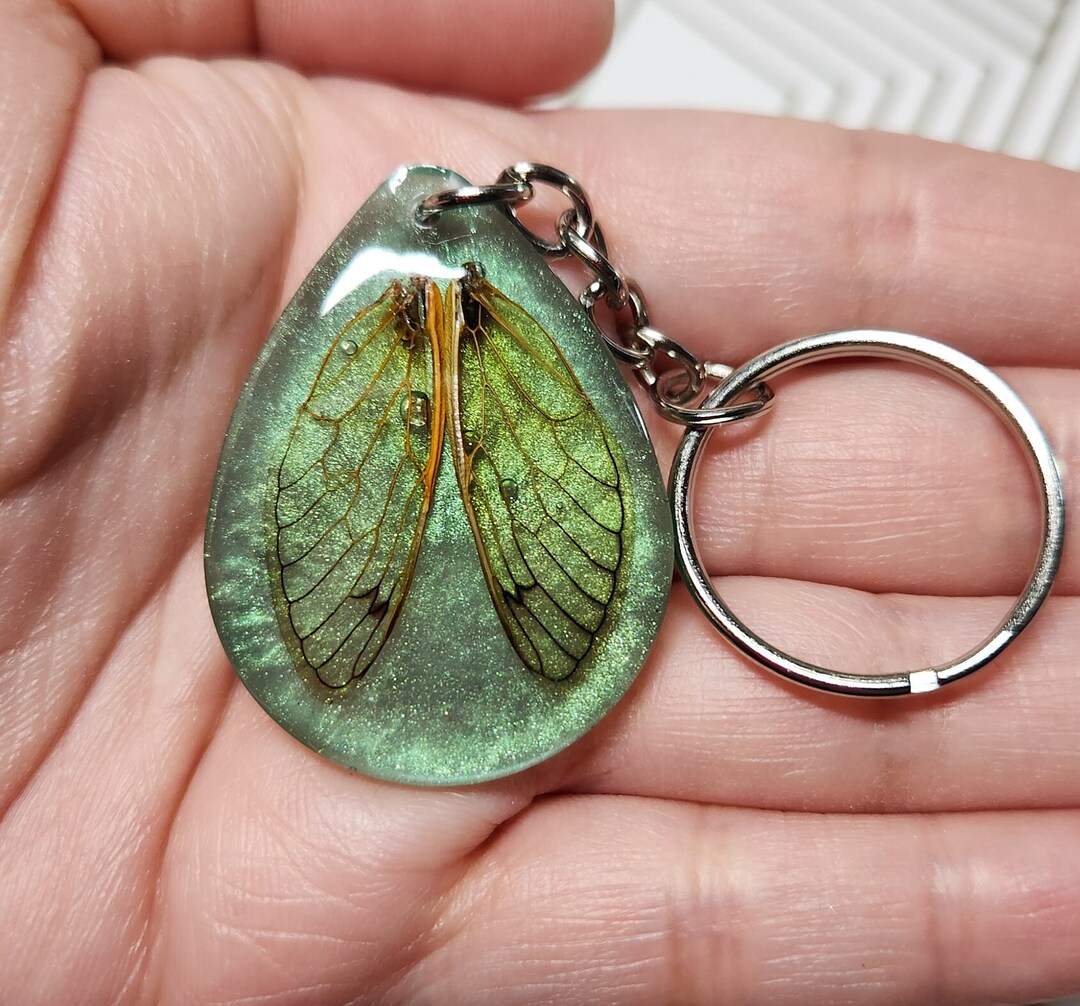 Cicada Wing Keychain- - Etsy