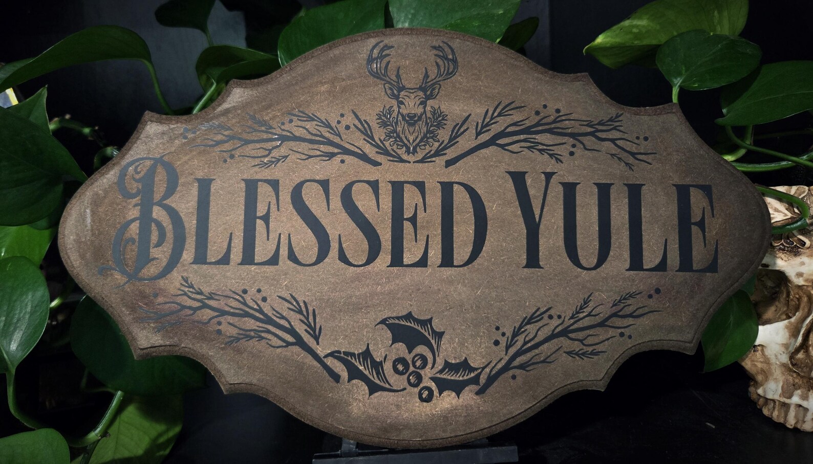 Blessed Yule Sign - Etsy