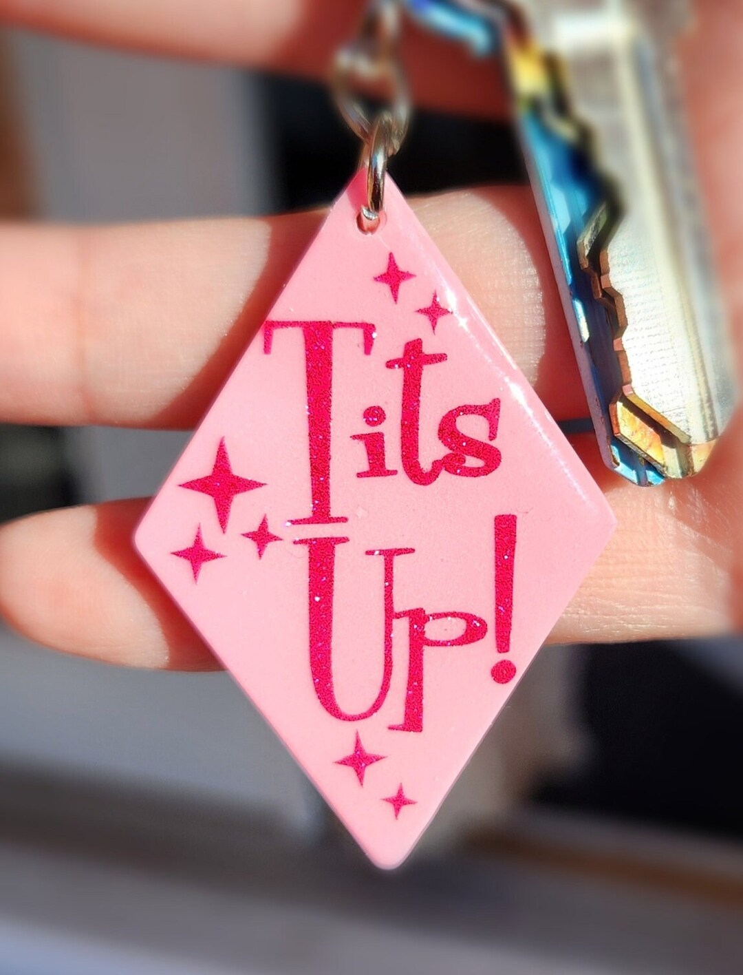 Tits Up! Keychain - Etsy