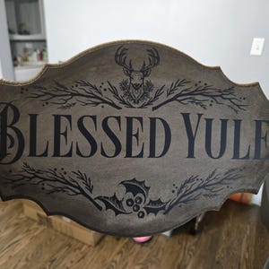 Blessed Yule Sign - Etsy