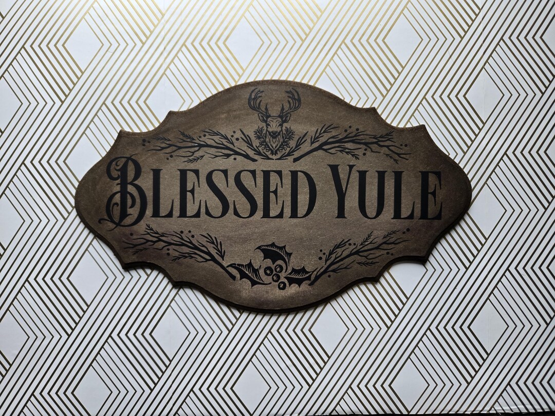 Blessed Yule Sign - Etsy