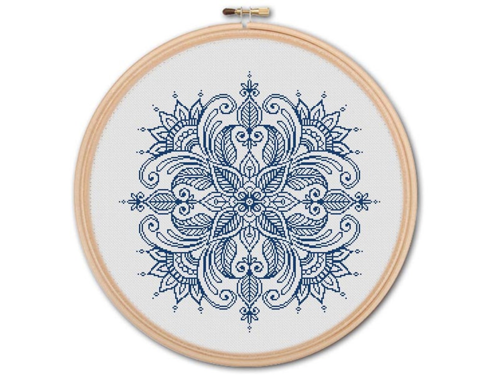 Mandala Counted Cross Stitch Pattern Pdf Cross Stitch Chart Etsy