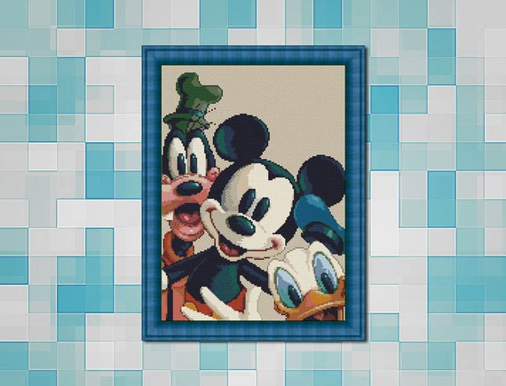 Sewing & Fiber Donald Duck KIT 528 Embroidery Cross Stitch Embroidery ...