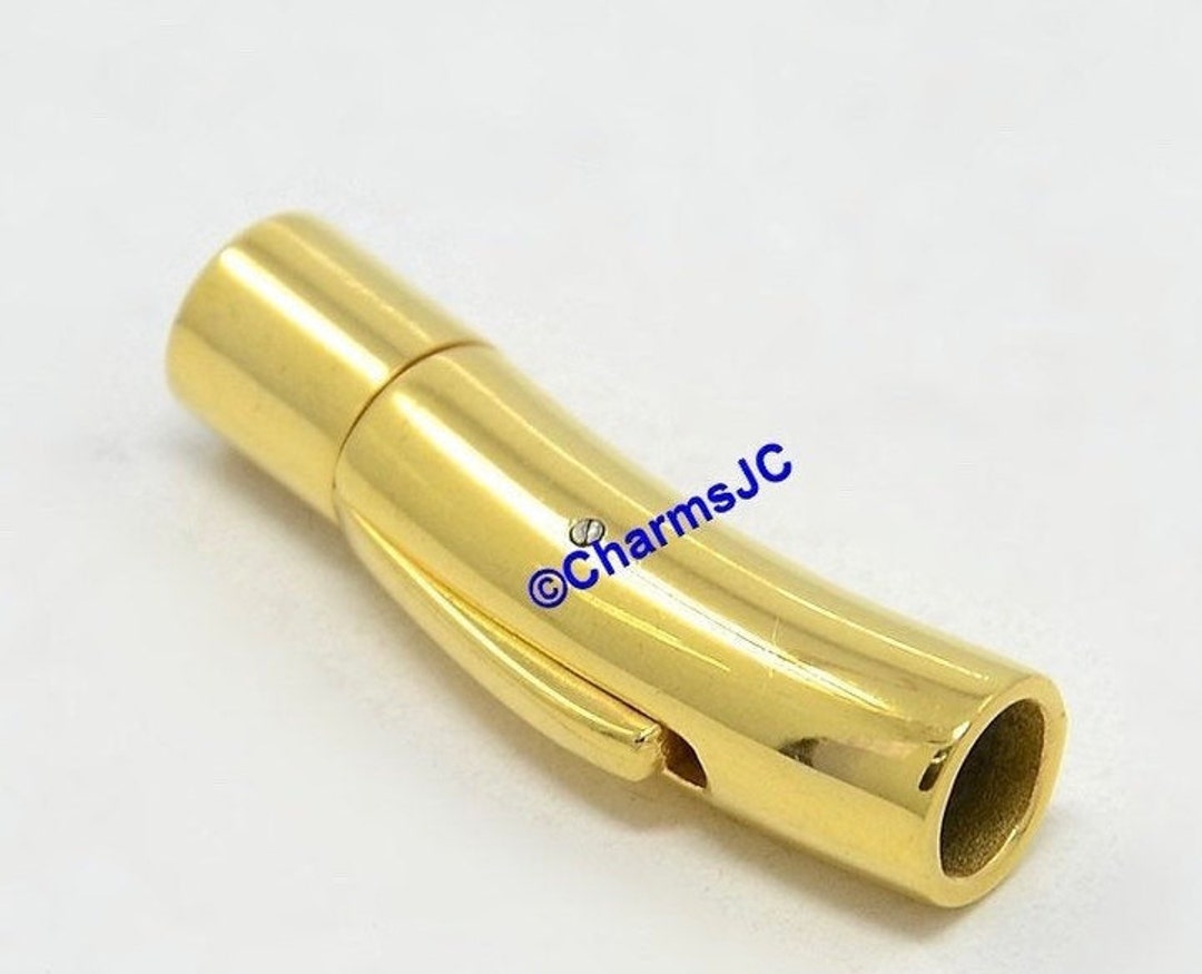 3mm Hole Bayonet Clasp, Gold Plated Stainless Steel Bayonet Clasp for ...