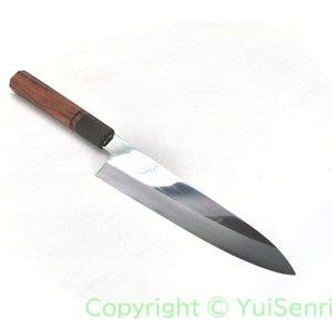Yuisenri Original VG-10 Mirror Finished Gyuto With Octagonal Bubinga Handle, Forged by Satoshi ...