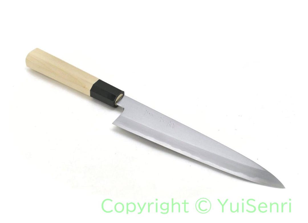 Yuisenri Original White Steel #2 Gyuto/chef's Knife With Octagonal Magnolia Handle, Forged by ...