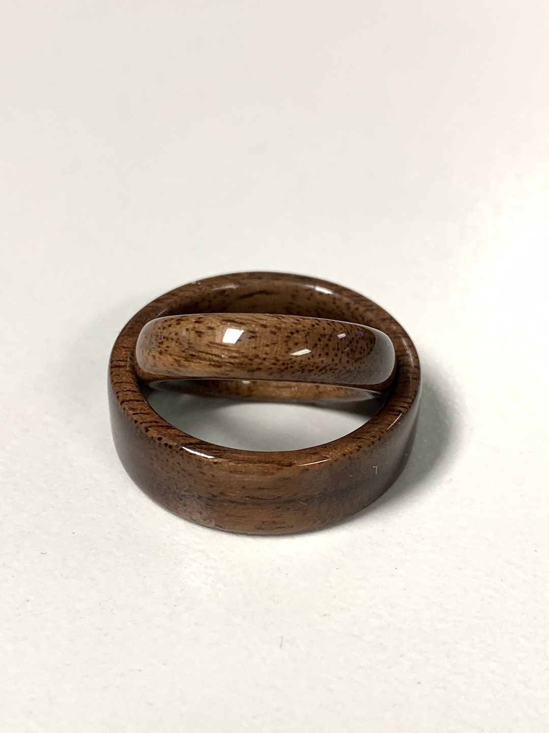 Black Walnut Wood Ring, Men's or Woman's Ring, Wedding Band ...