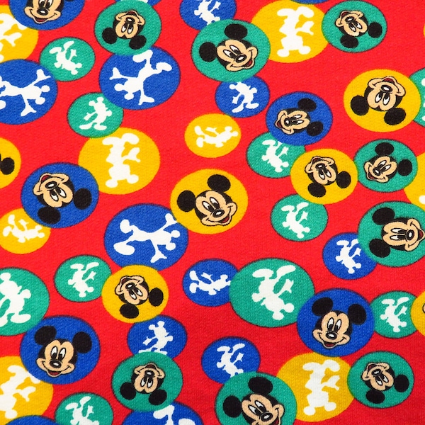 Vintage Mickey Mouse Fabric - Etsy