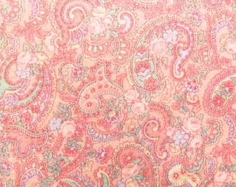 Vintage Pink Fabric | Etsy