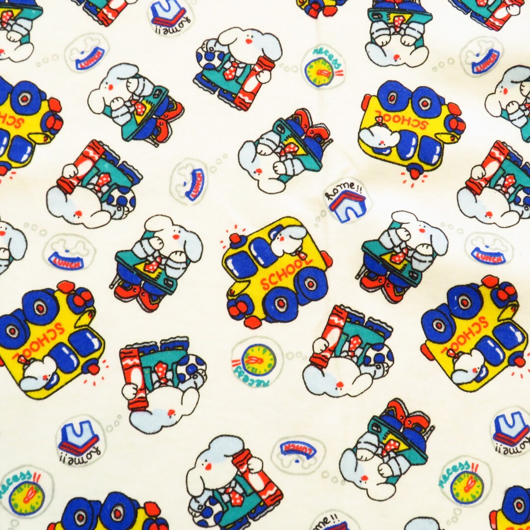 BTY 1980s Kid School Theme Knit Fabric Apparel Clothing - Etsy
